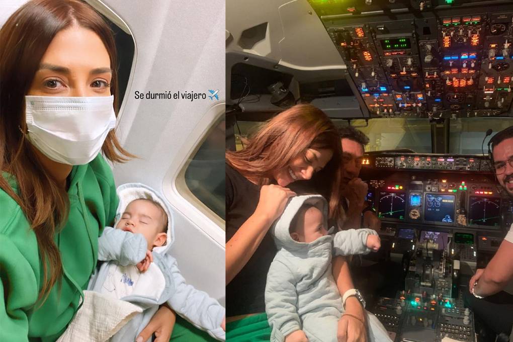 Anabel Angus y su primogénito “Santi” se van juntos de viaje