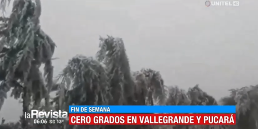 Temperaturas descendieron a cero grados en los Valles, nevó Vallegrande ...