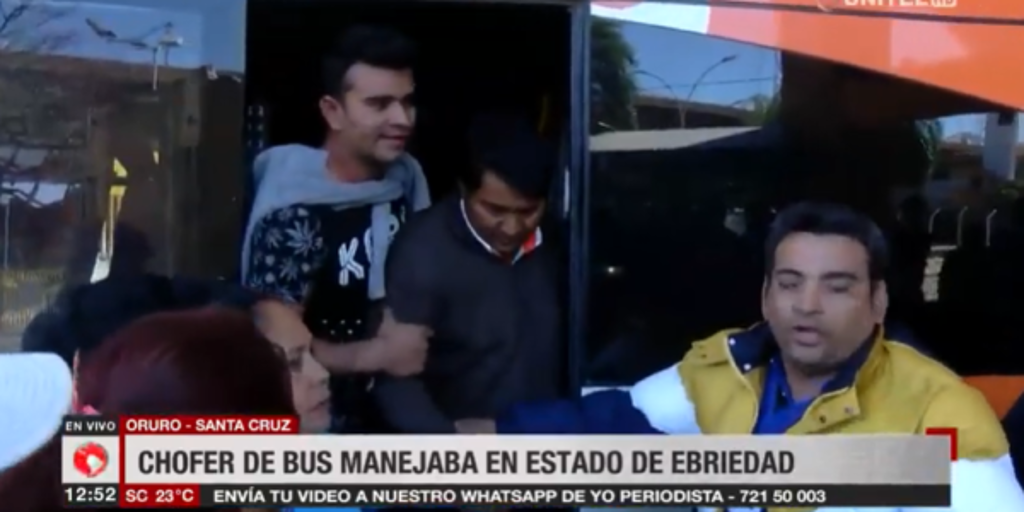Suspenden la licencia del conductor que manejó ebrio un bus