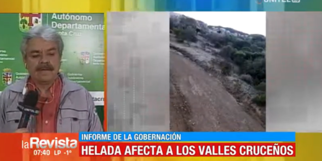 Helada afecta a los valles cruceños, la Gobernación da un informe