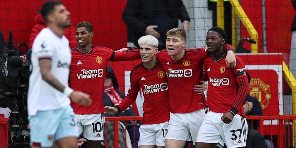 Manchester United suma un nuevo triunfo con un doblete de Garnacho