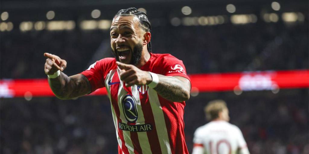 Memphis Depay mete al Atlético Madrid en semifinales de la Copa del Rey