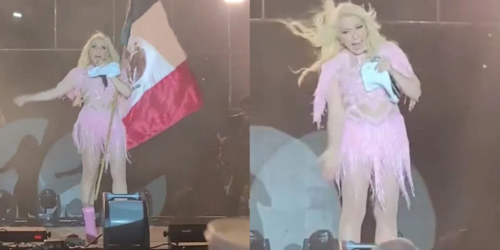 Una cucaracha se le subió hasta el cuello a Yuri en pleno concierto Una cucaracha se le subió hasta el cuello a Yuri en pleno concierto