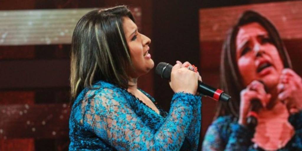 Tati entró al escenario con buena actitud y entregó todo lo mejor