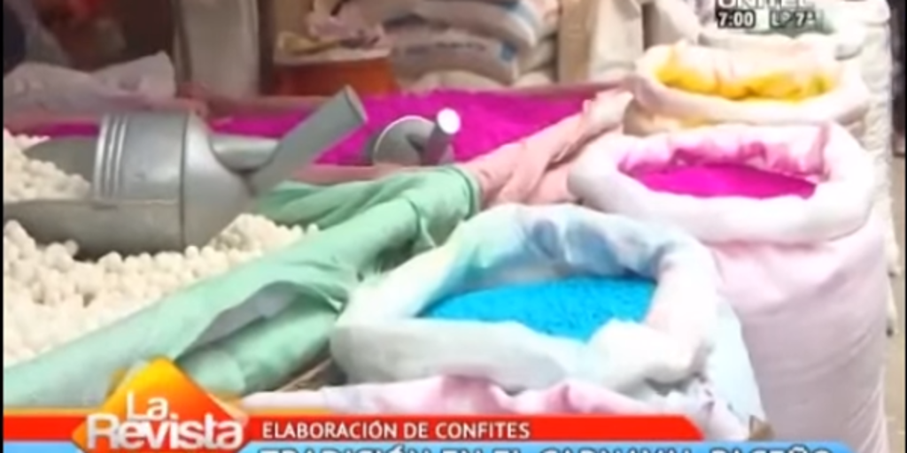 Ya preparan los tradicionales confites del carnaval paceño