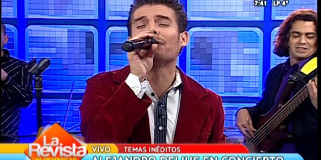 Alejandro Delius estrenó temas de su nuevo disco en “La Revista”