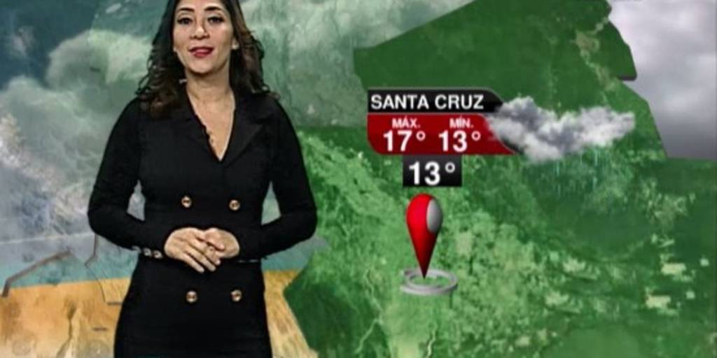 La temperatura máxima en Santa Cruz será de 17°