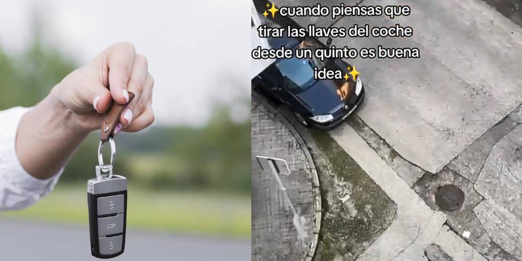 Pidió que lancen las llaves de su auto de un edificio y se arrepintió ...
