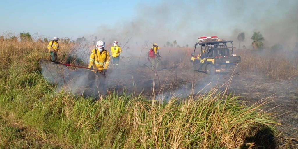 Tras cuatro horas, bomberos controlan incendio en la zona del aeropuerto Viru Viru