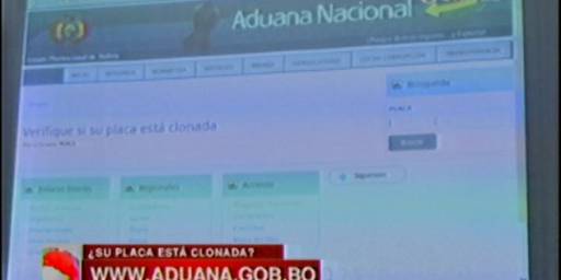Según Aduana: 18 mil placas clonadas en el pais