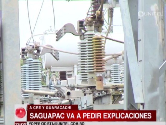 SAGUAPAC pedirá informes a CRE y Guaracachi por corte de luz SAGUAPAC pedirá informes a CRE y Guaracachi por corte de luz