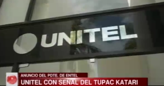 La señal de la Red Unitel se transmitirá a través del Satélite Túpac Katari