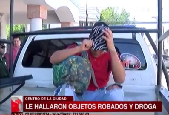 Detienen a joven por robos y encuentran drogas en su poder