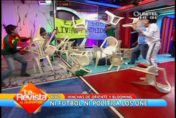 Cuidado con un ‘sillazo’: las ‘barras bravas’ se enfrentaron en “La ...