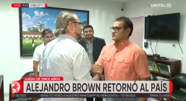 Alejandro Brown retornó a Santa Cruz luego de estar fuera 11 años