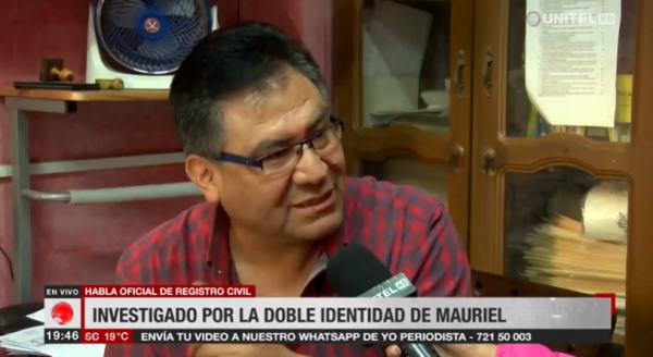 Oficial de registro investigado por la doble identidad de Mauriel