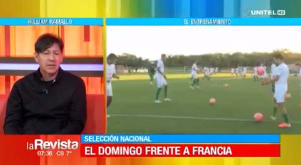 Ramallo da su opinión sobre el partido de Bolivia ante Francia