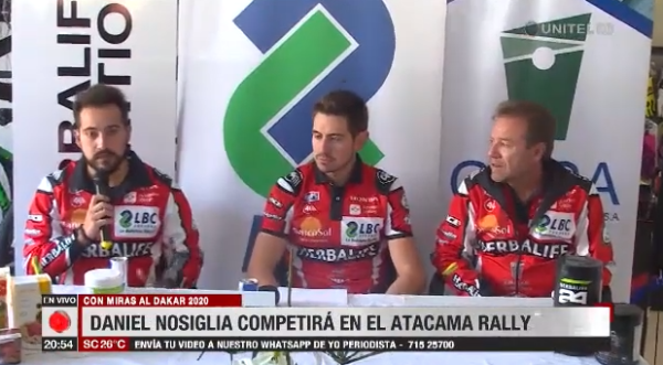 Daniel Nosiglia competirá en el Atacama Rally