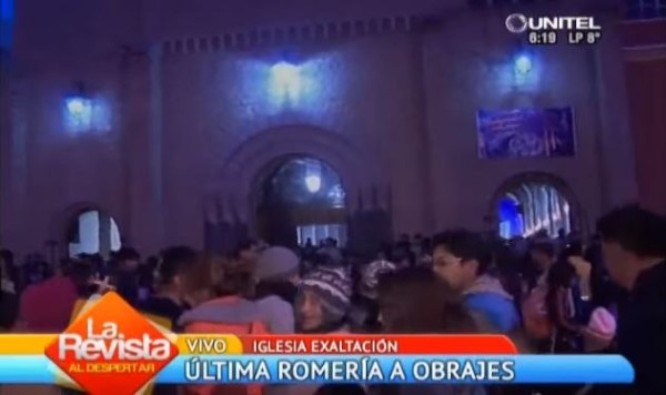 Última romería a la Iglesia de la Exaltación en Obrajes