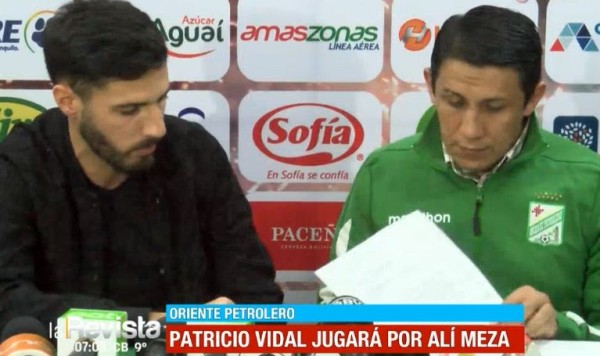 Oriente Petrolero: Patricio Vidal jugará por Alí Meza