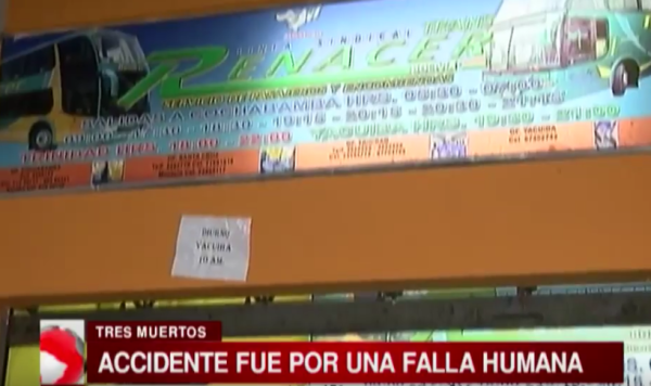 Falla humana es lo que provocó el embarrancamiento de un bus en la vía