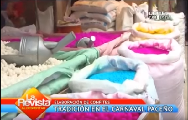 Ya preparan los tradicionales confites del carnaval paceño