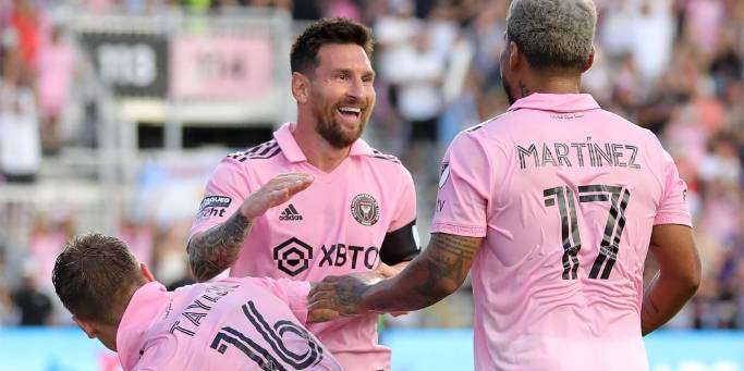 Lionel Messi marcó su primer doblete en el Inter Miami en la Leagues Cup