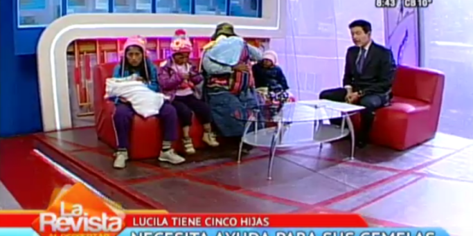 La Paz: Conoce a Lucila, humilde mujer que necesita ayuda para sus gemelas