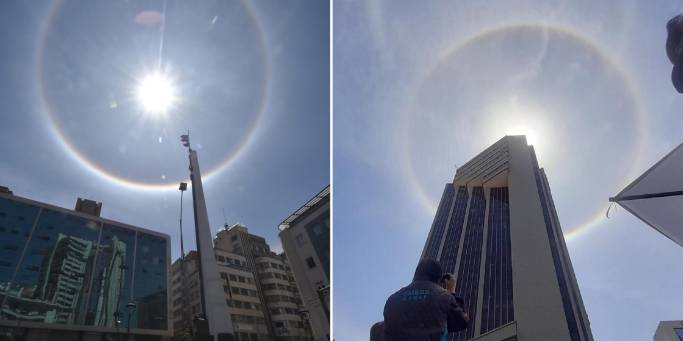 Halo solar: ¿Qué es y qué significa el aro que apareció alrededor del ...