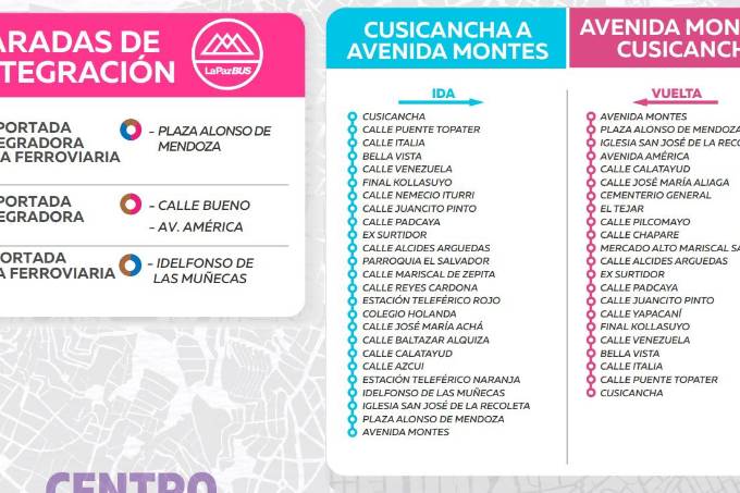 Video: Esta es la ruta y las 47 paradas del PumaKatari en su trayecto a La Portada