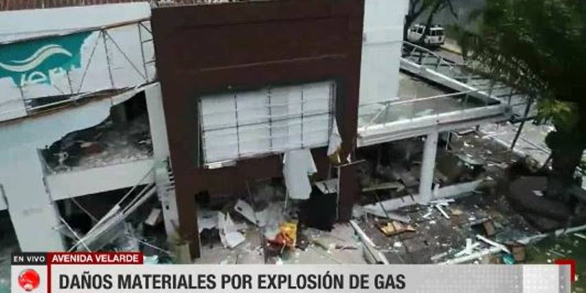 Imágenes aéreas revelan los daños de la onda expansiva de una explosión