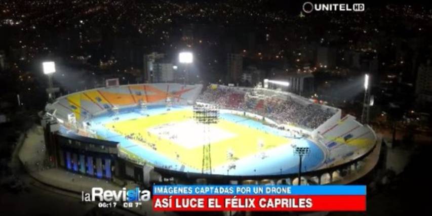 Dron nos muestra cómo quedó el renovado estadio Félix Capriles