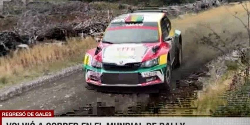 Retornó Marco Bulacia Wilkinson tras competir en el rally mundial de Gales