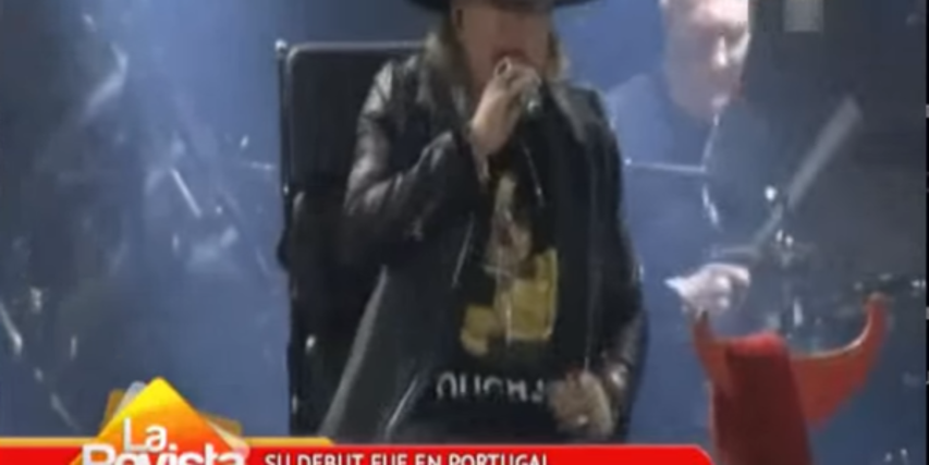 Axl Rose debutó como nuevo vocalista del grupo de rock ACDC