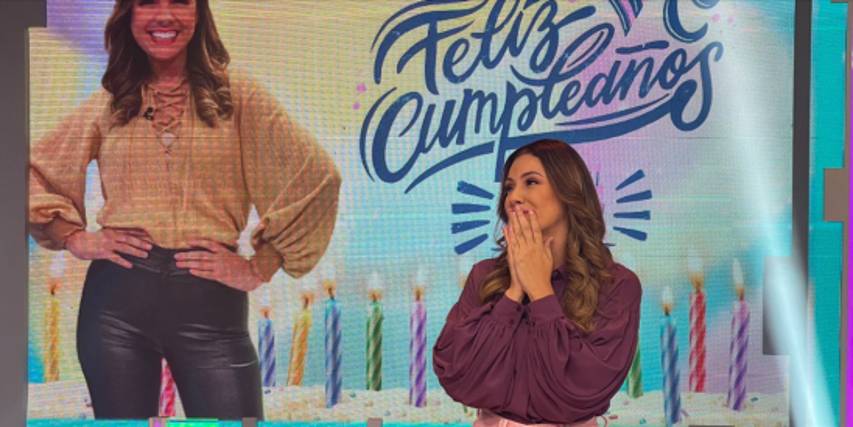 Emocionada y agradecida, Natali celebró un año más de vida